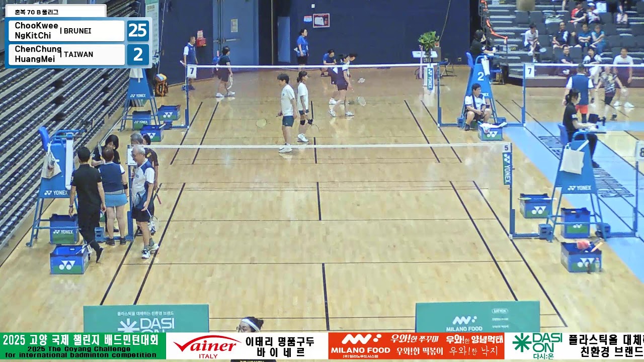 혼복 70 B 풀리그| (BRUNEI) Choo Kwee /Ng Kit Chi vs (TAIWAN) Chen Chung ...