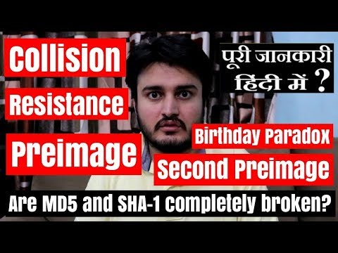 Collision | First Preimage | Second Preimage | Attacks and Resistance ...