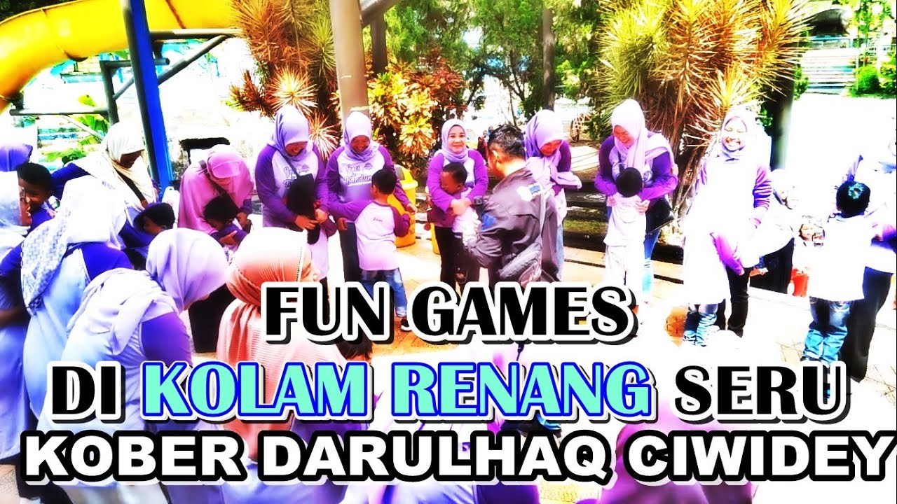 Fun Games di Kolam renang karang setra bareng ibu dan anak Kober ...