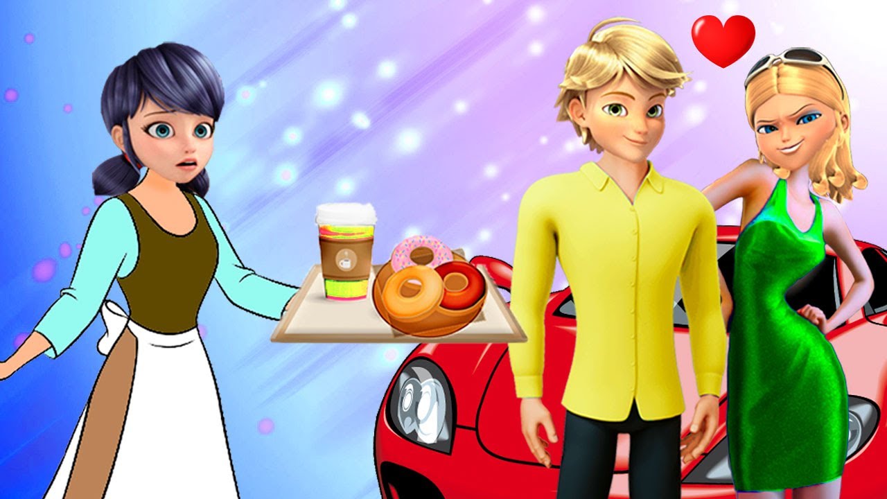 Miraculous Ladybug & Cat Noir Marinette & Adrien Modern Cinderella ...