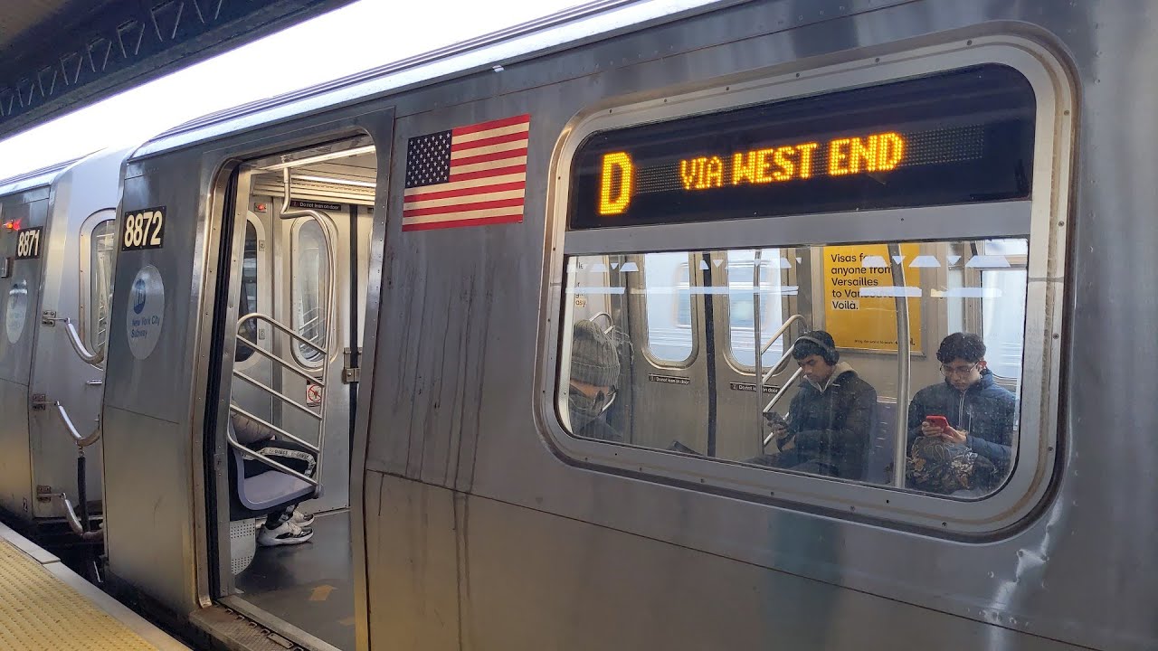 NYC Subway: R160B Siemens D Train from Bay Parkway to Bay 50th Street ...