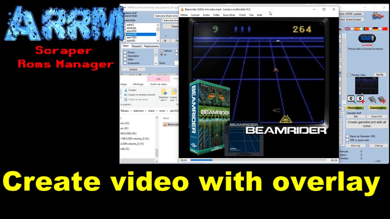 ARRM : Creates video with overlay - YouTube