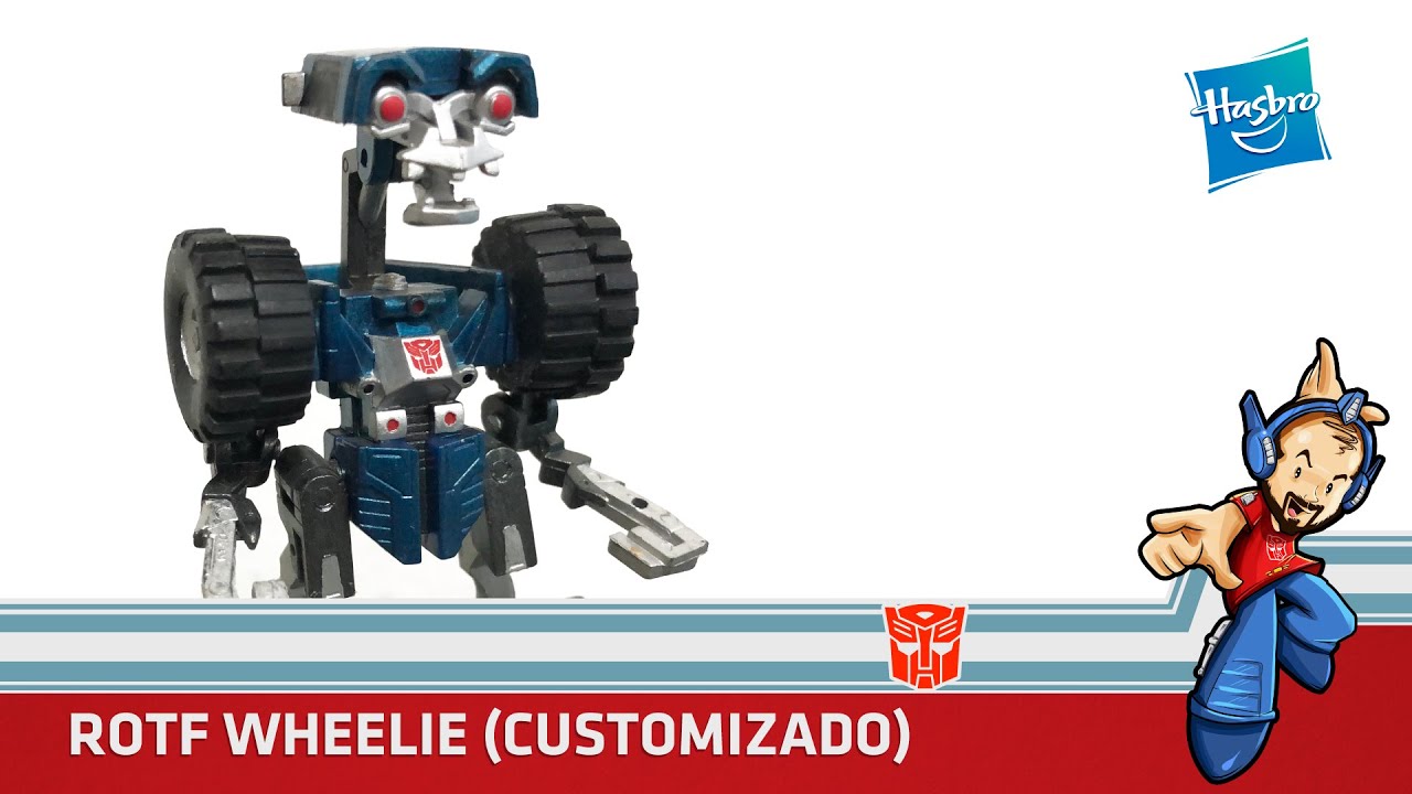Transformers Custom Wheelie Legends Class ROTF Review en Español - YouTube