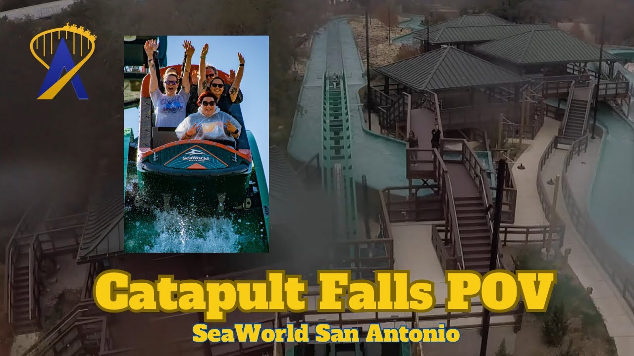 Catapult Falls POV SeaWorld San Antonio - YouTube