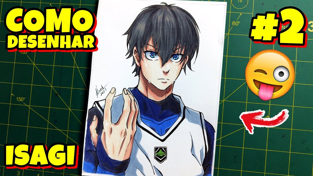 Como desenhar o Isagi do anime Blue Lock passo a passo #2 - YouTube