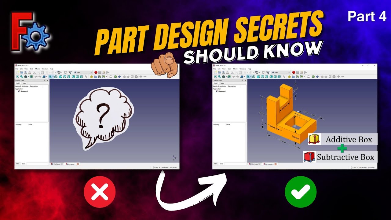 Mastering Part Design in FreeCAD: From Isometric View to 3D Models ...