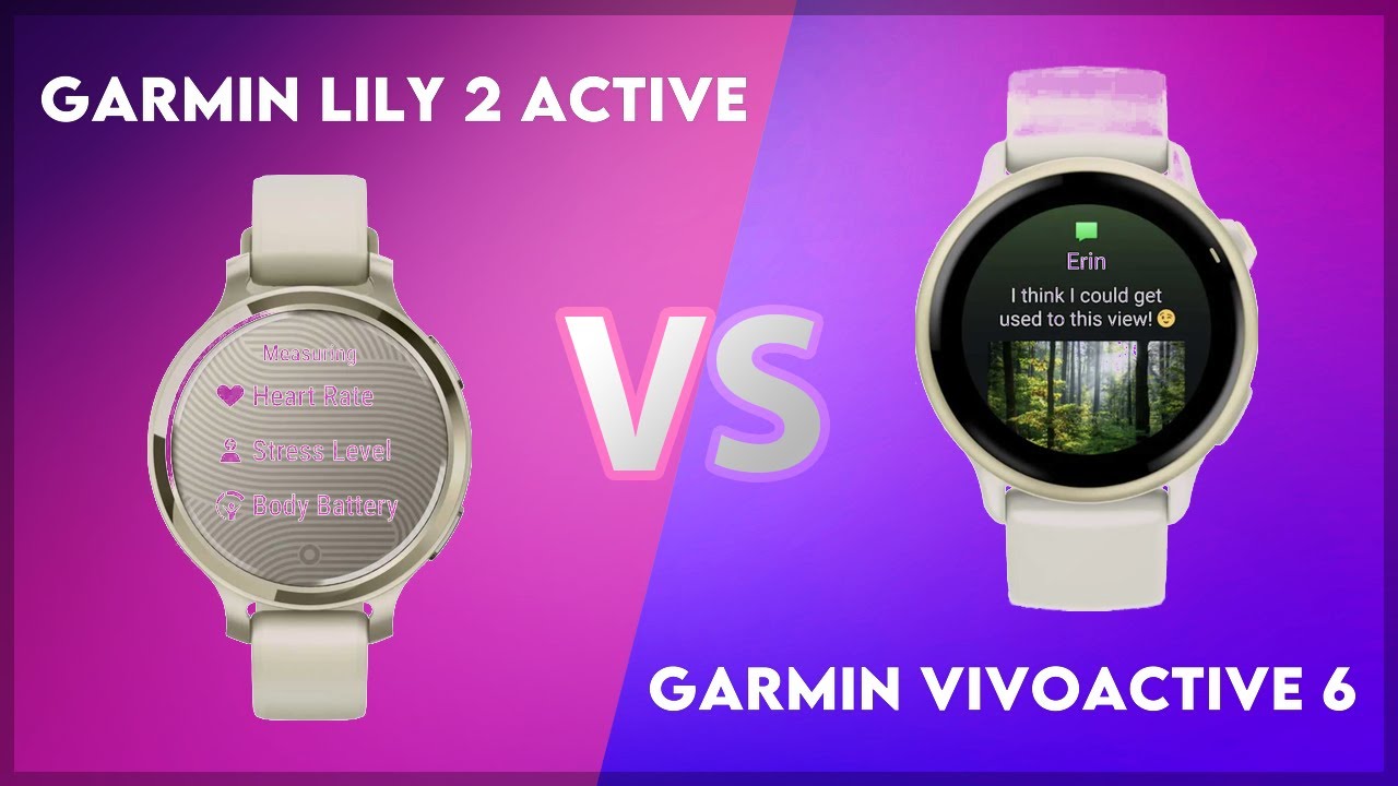 Garmin Lily 2 Active vs Garmin Vivoactive 6 Comparison - YouTube