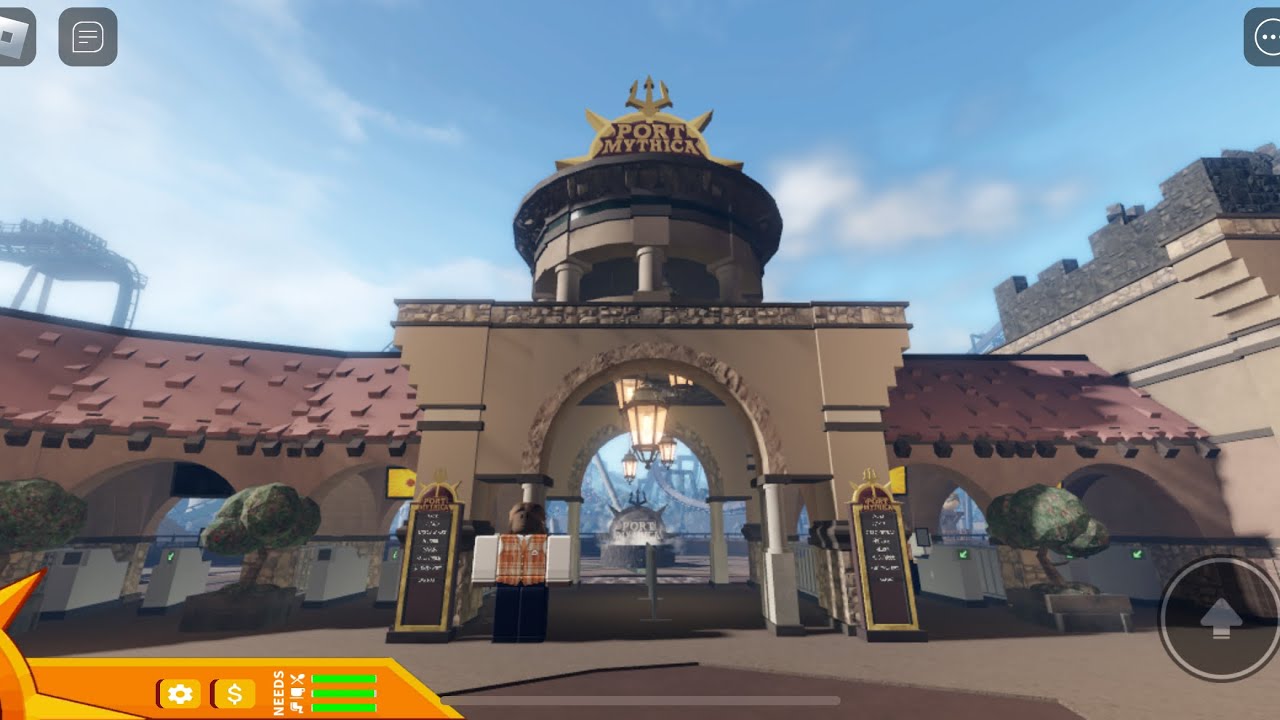 Port Mythica Theme Park Roblox Full Walkthrough + All Attractions - YouTube