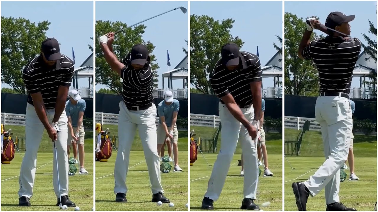 Tiger Woods Iron Swing And Sequence 5/13/2024 - YouTube