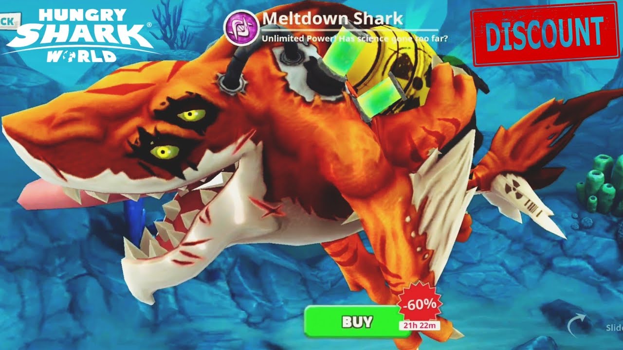 Meltdown Shark -60% Discount 2,000 Pearls - Hungry Shark World - YouTube