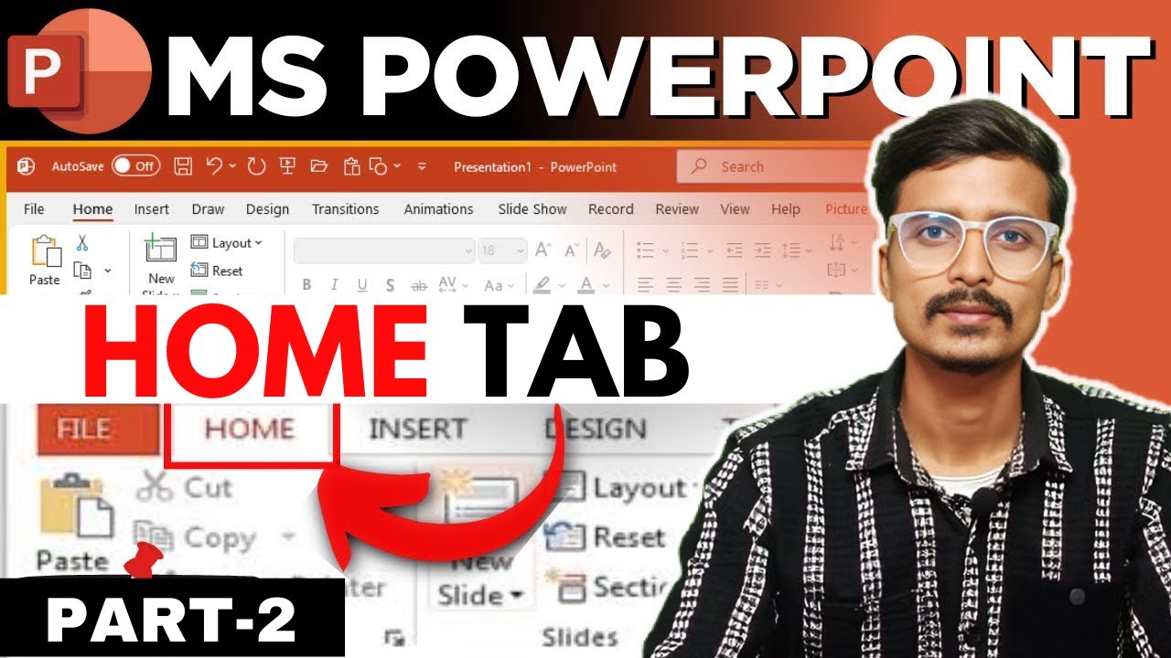 MS PowerPoint Tutorial for Beginners - Home Tab Complete Tutorial #powerpoint - YouTube
