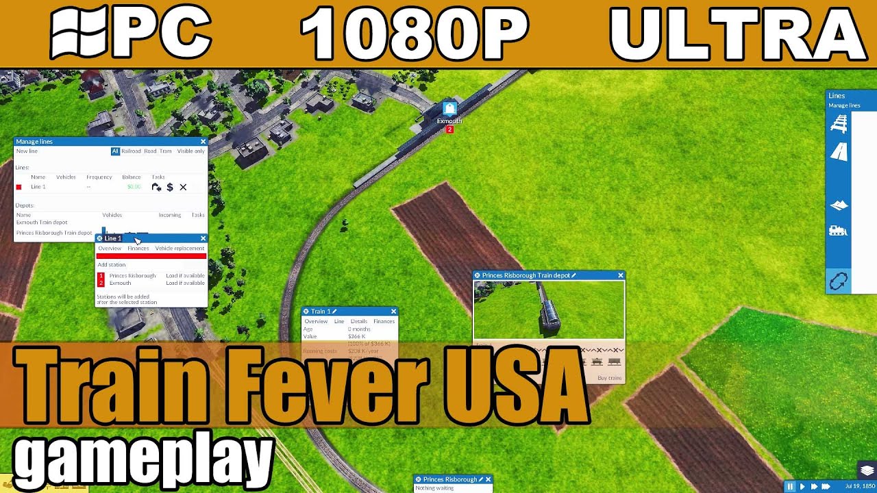 Train Fever USA gameplay HD [PC - 1080p] - Railroad Business Simulation ...