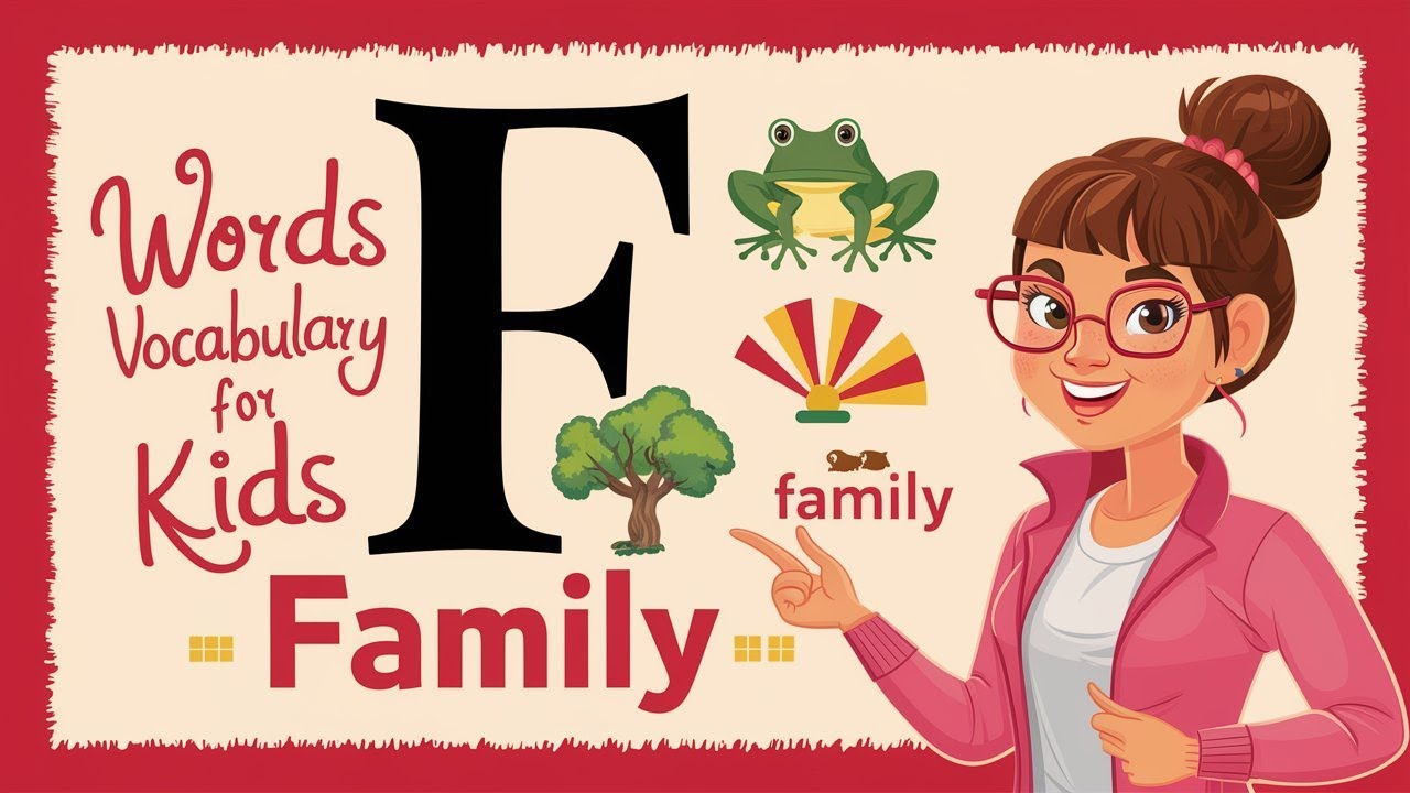 F Words Vocabulary For Kids | Things You Learn - YouTube