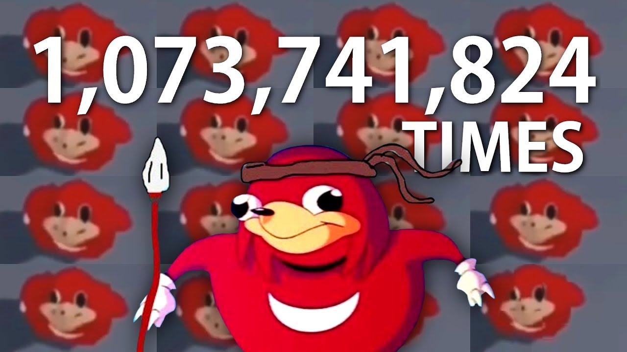DO U KNOW DA WEI??? - 1,073,741,824 times | 4k - YouTube
