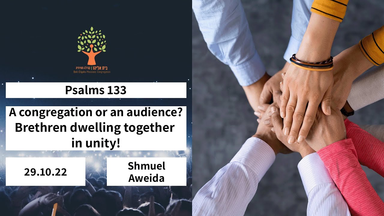 A congregation or an audience Brethren dwelling together in unity ...