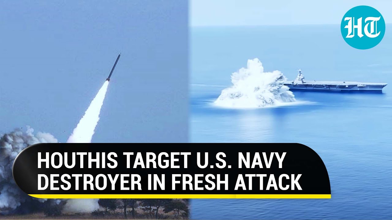 Houthi Ballistic Missile Strike On U.S. Navy Destroyer In Red Sea ...