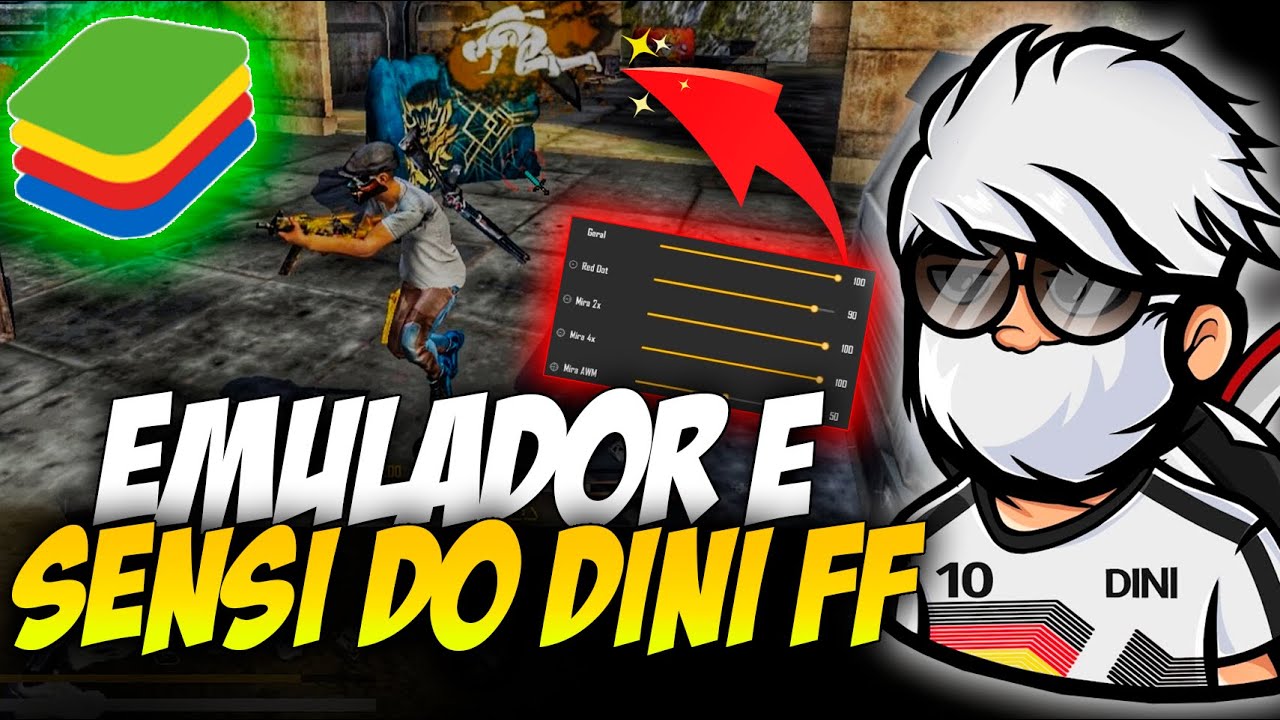 EMULADOR E SENSI DO DINI FF EMULADOR BLUESTACKS FREE FIRE X86 - YouTube