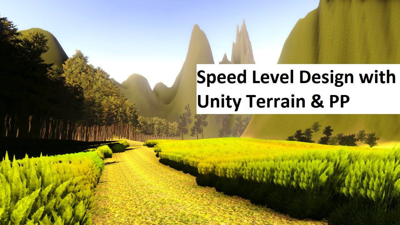 Speed Level Design with Unity Terrain and Free Assets - YouTube