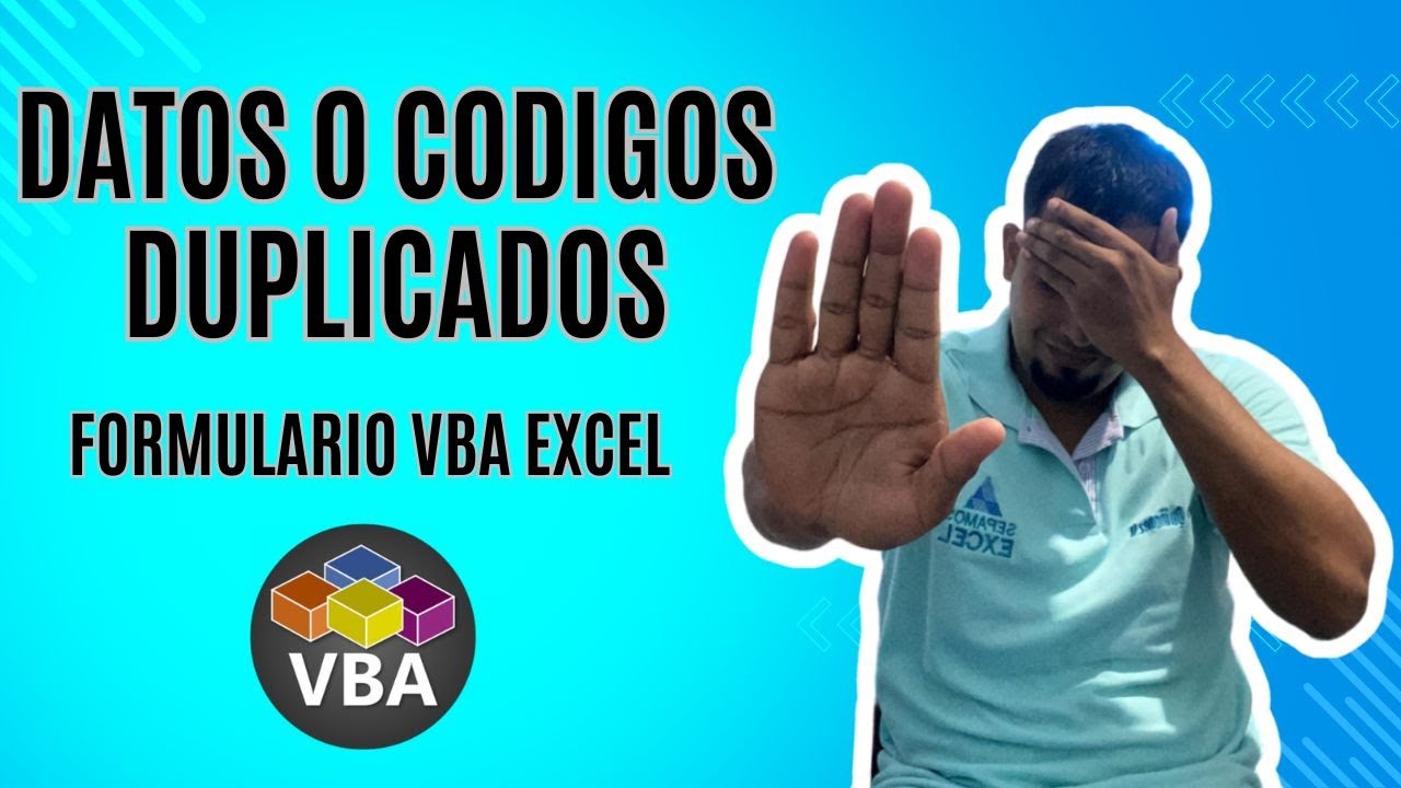 Evitar Introducir Datos O Codigos Duplicados En El Formulario Vba En Excel Cap 34 Vbaexcel Vba