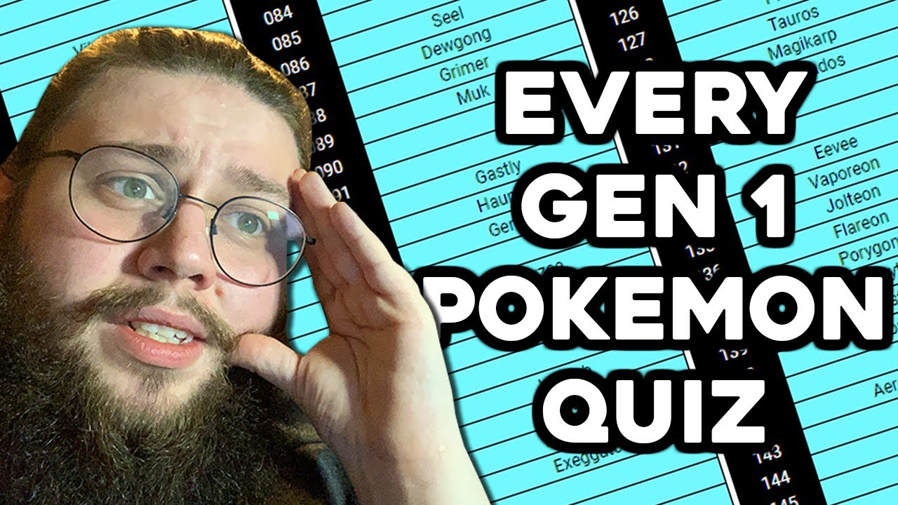 Can I Guess EVERY GEN 1 POKEMON! - YouTube