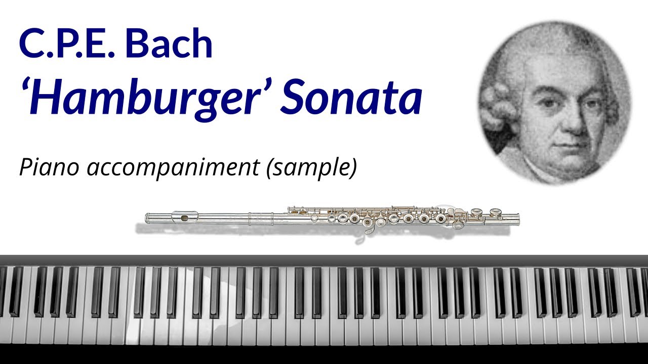 CPE Bach Hamburger Sonata - piano accompaniment backing tracks (sample ...