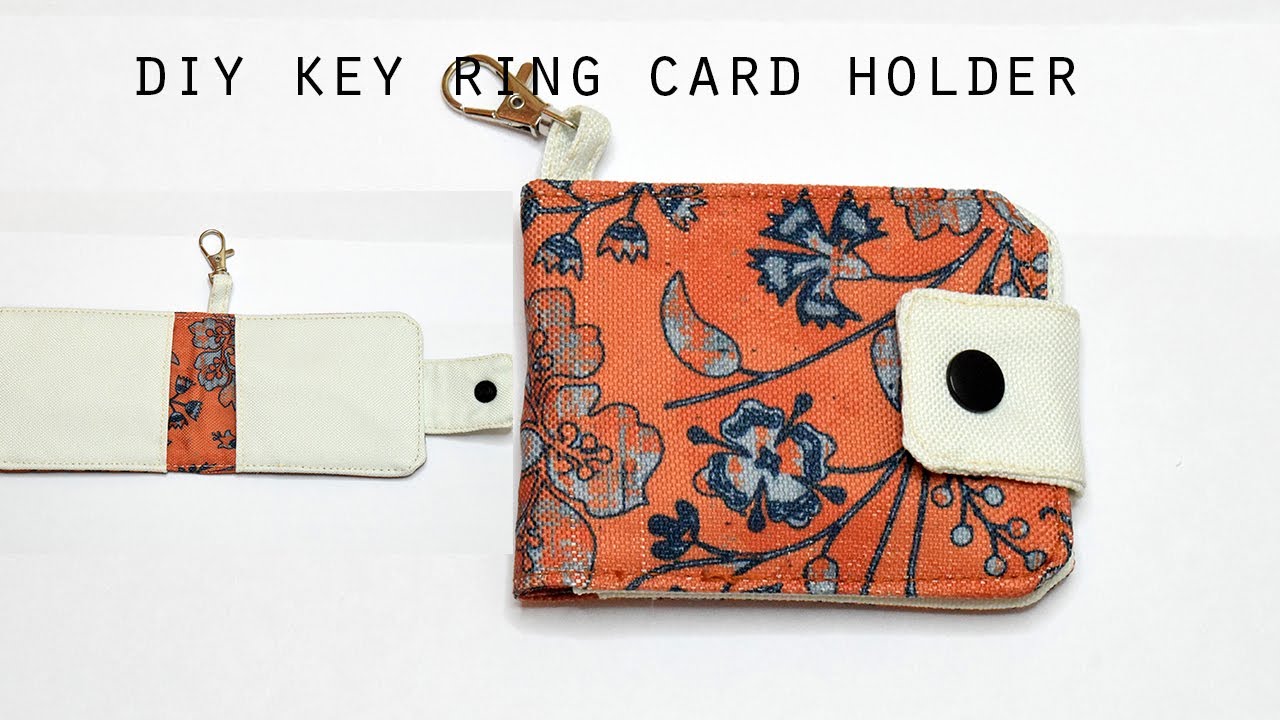 DIY Card Holder and Key ring | Sew a mini wallet | Sewing Tutorial ...