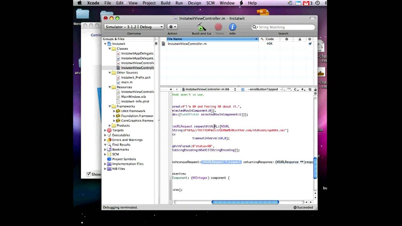 HD Tutorial: Create Twitter Iphone App Part(4of4)(Xcode 3.2) Apple Tutorial Guide Help Source ...
