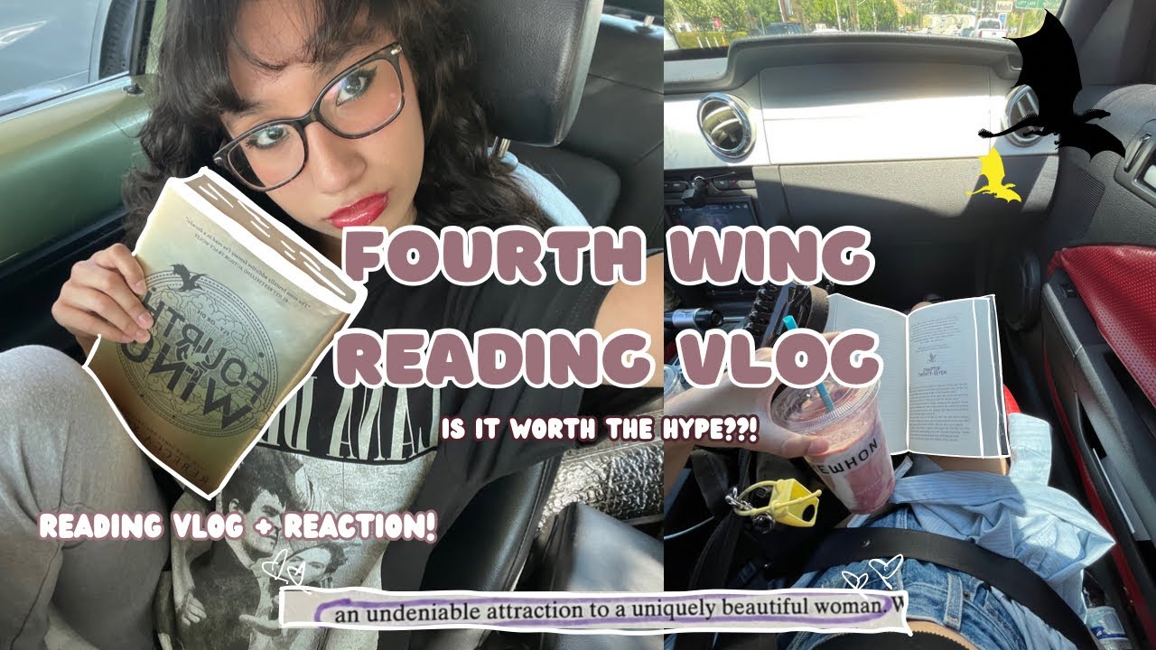 Reading fourth wing for the first time - YouTube