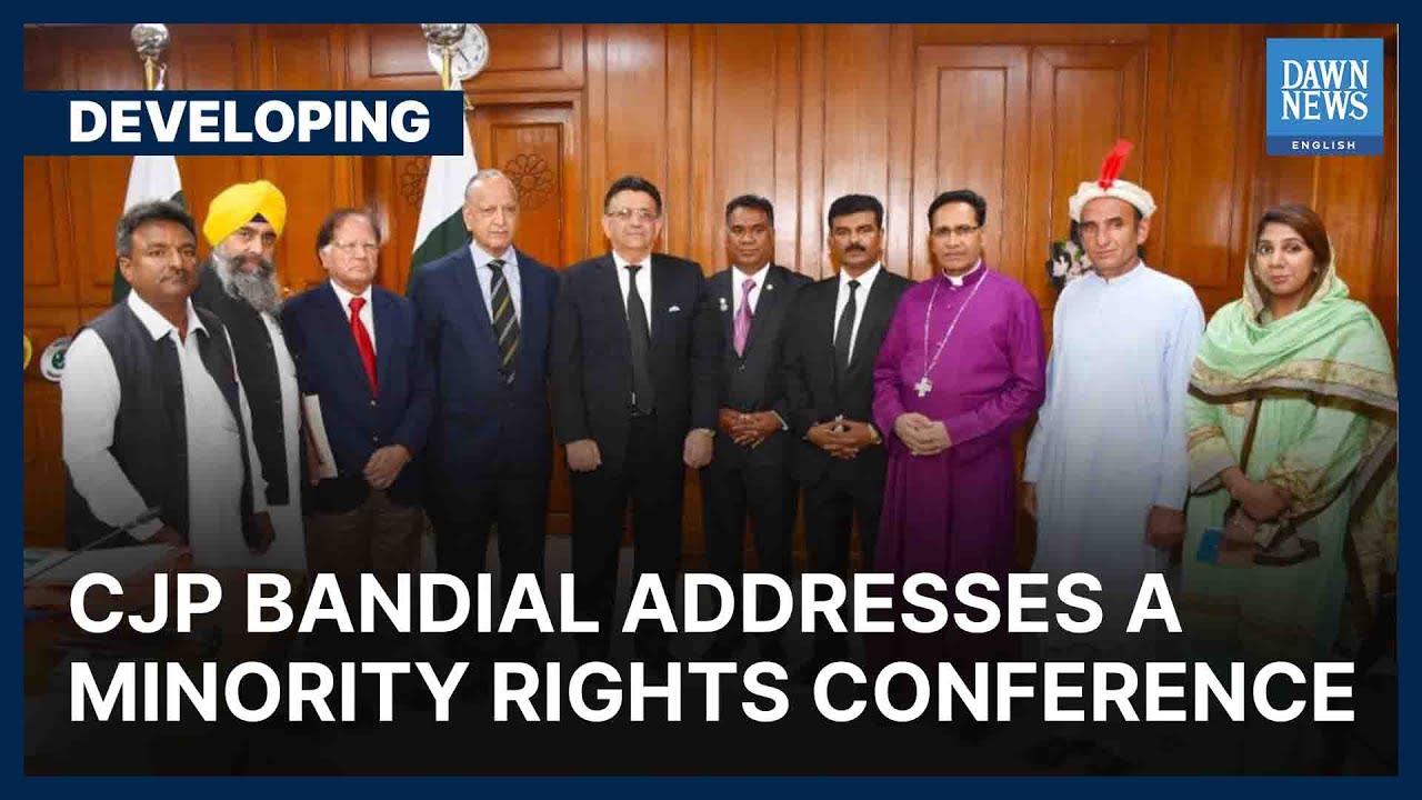 CJP Bandial speaks at a conference on minority rights | Dawn News ...