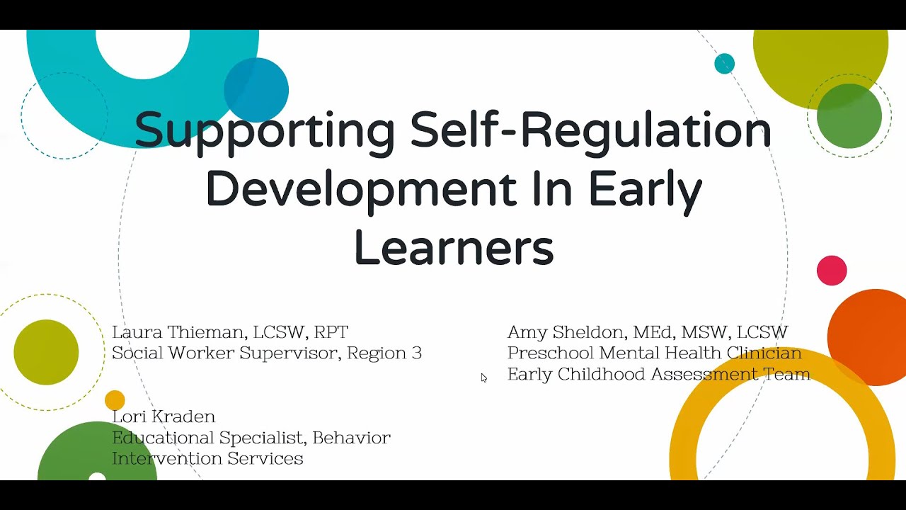 Supporting Self-Regulation Development in Early Learners - YouTube