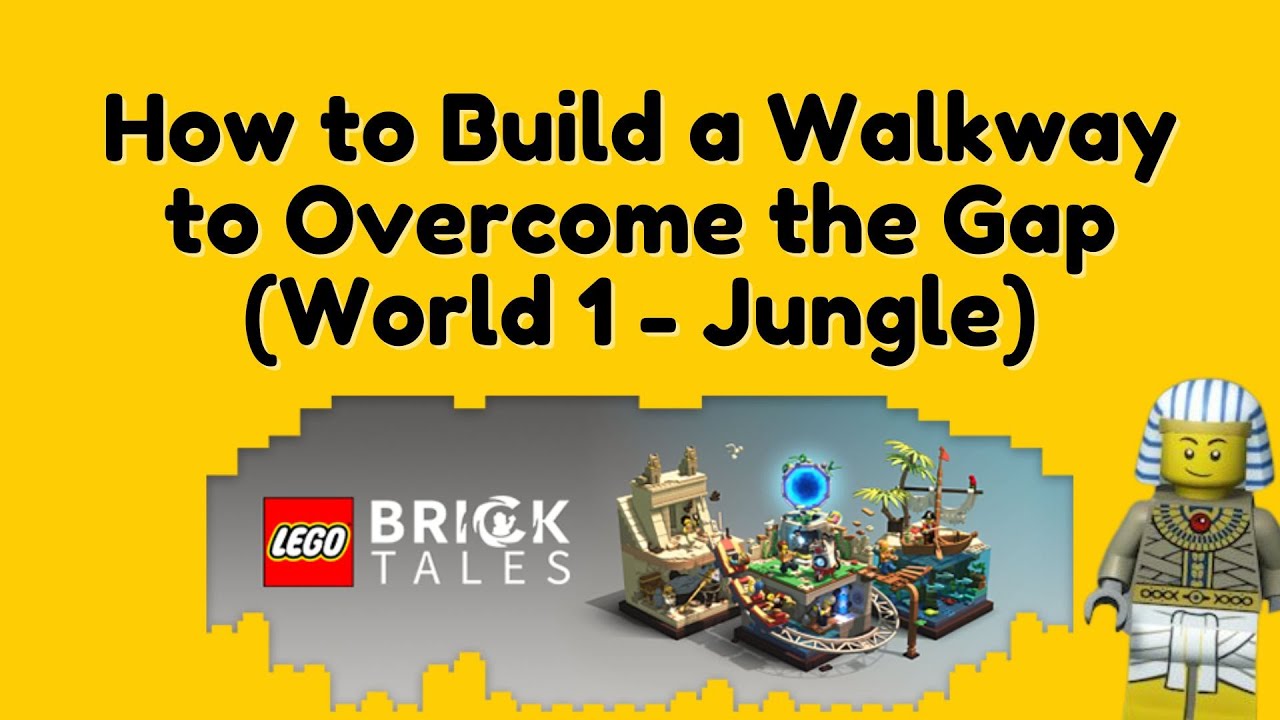 How to build a walkway to overcome the gap - Lego Bricktales - Jungle ...