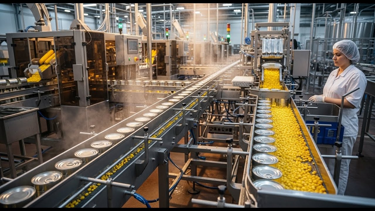 Inside the Sweet Corn Factory: How Canned Sweet Corn Is Mass-Produced ...