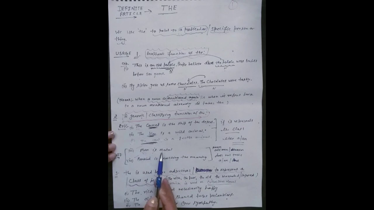 class 9 & 10 a, an articles - YouTube