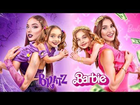Barbie-Puppe vs Bratz wurden Mamas! Reiche vs arme Puppe