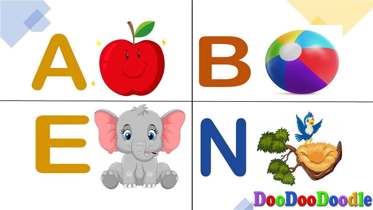 Learning ABC Letters and Basic English Vocabulary | Doo Doo Doodle - YouTube