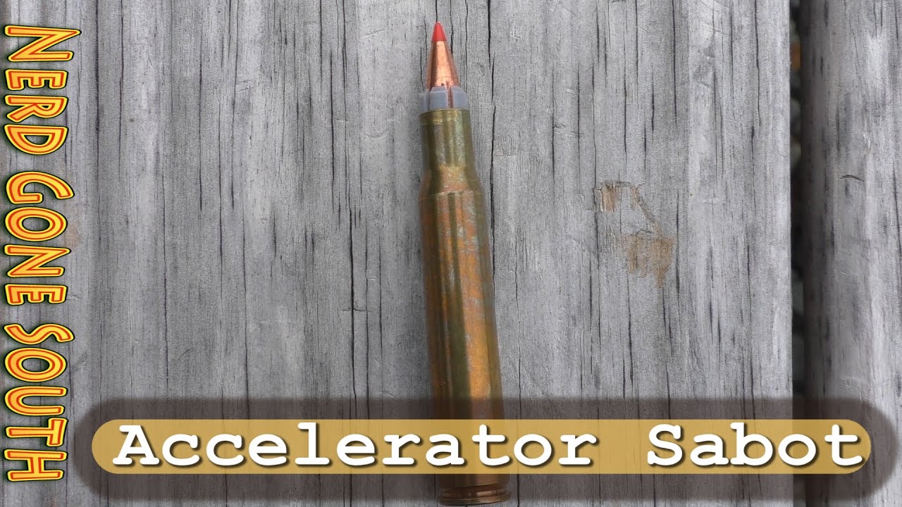 30-06 Accelerator Sabot with 55gr .223 Hornady V-Max - YouTube