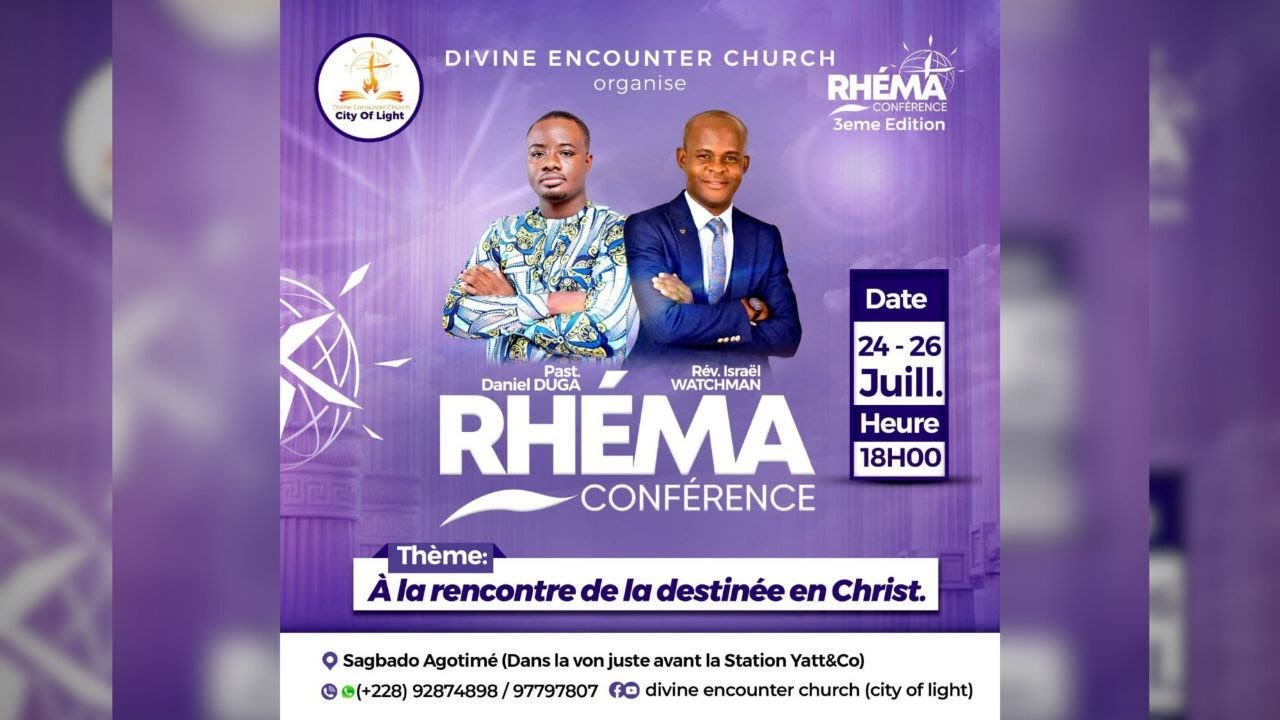 CONFÉRENCE RHEMA Edition 3 JOUR 1 - YouTube
