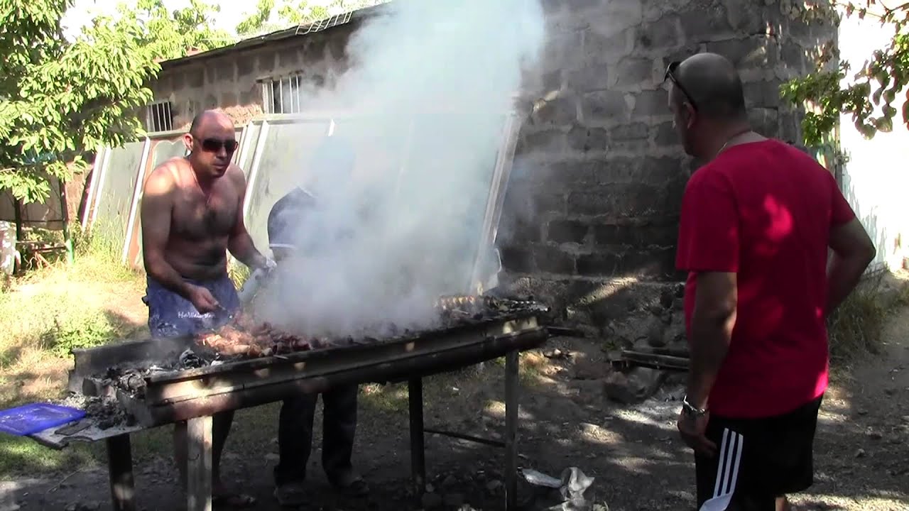 Khorovats - Making Armenian Barbeque - Шашлык Армянский - Խորովաց - YouTube