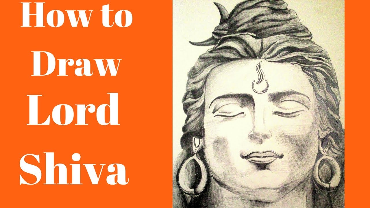 How to draw Lord Shiva_Isha pencil drawing - YouTube