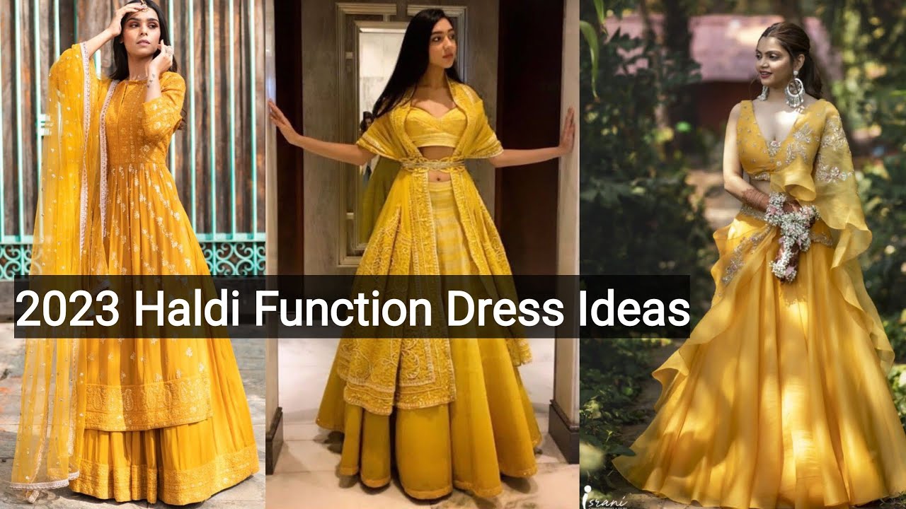 Haldi Function Dress Ideas | 2023 NewTrending Suit | Latest Party Wear ...