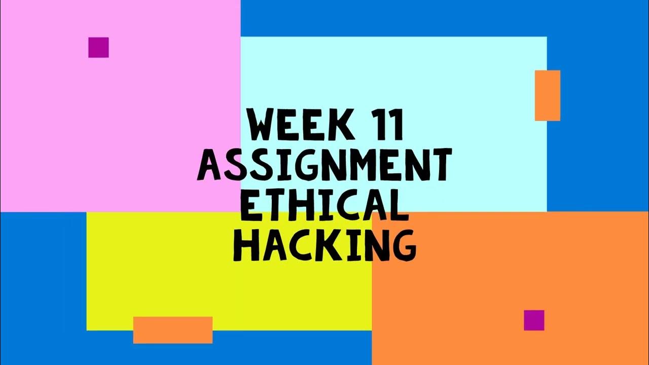 Ethical Hacking | NPTEL | Week 11 | assignment solution 11 | 2023 - YouTube