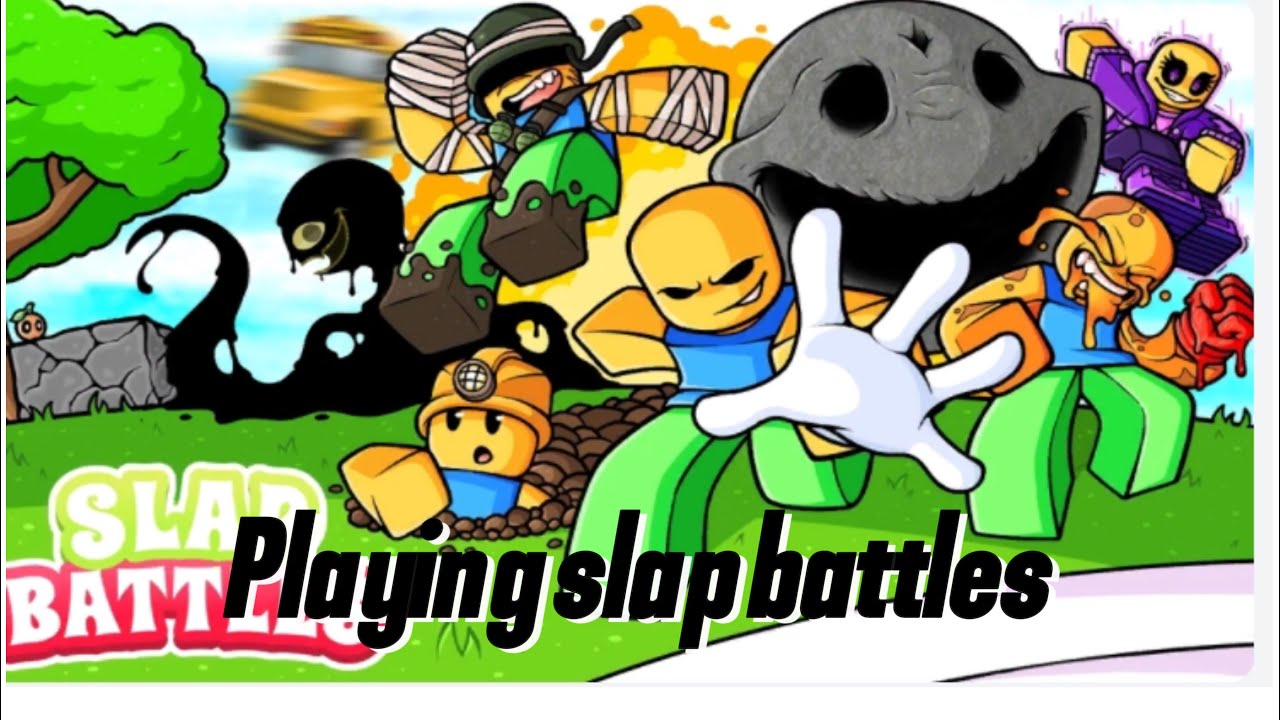 Playing slap battles - YouTube