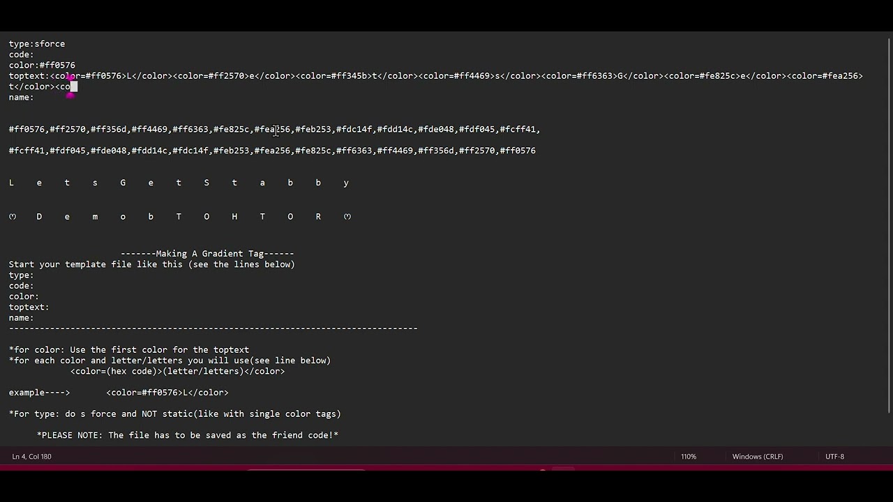 Making a gradient tag - YouTube