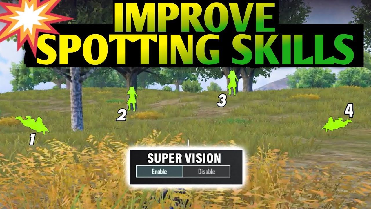 How To Spot Enimies In BGMI | Spot Enemy In Grass | Know Enemy location ...