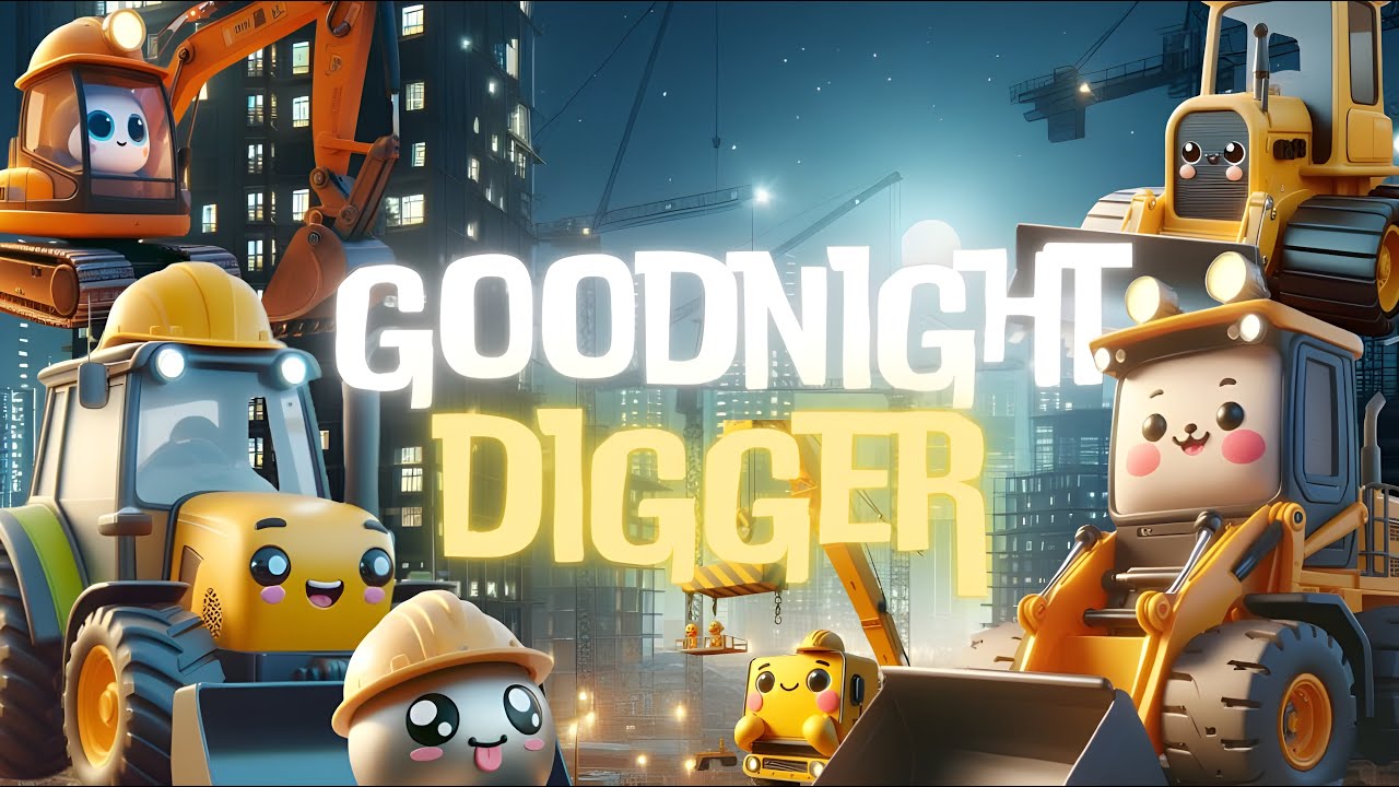 Goodnight digger🚜🌙calming bedtime stories for babies and toddlers with ...