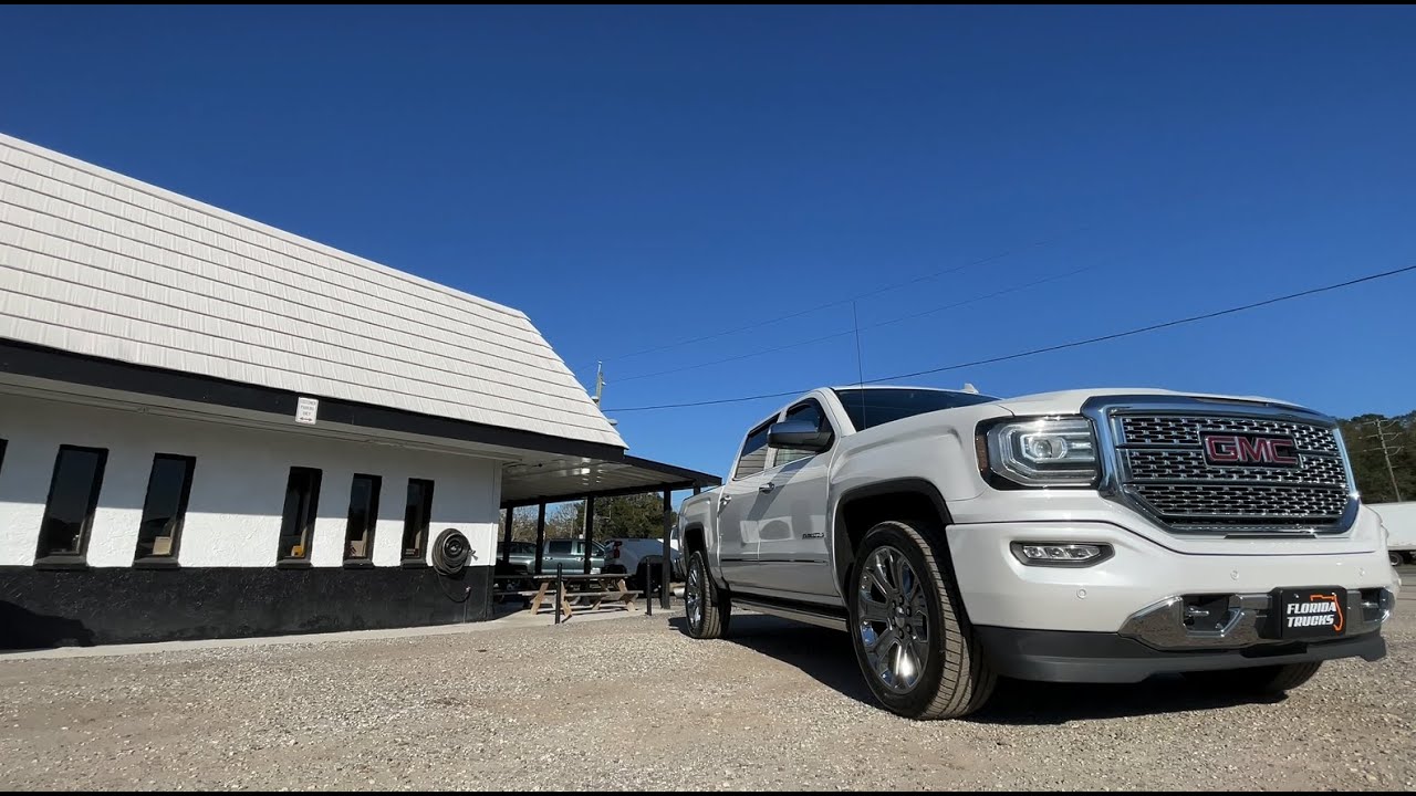 Florida Trucks Quick Walk Around - 2017 GMC Sierra 1500 Crew Cab Denali Pickup 4D 6 1/2 ft - YouTube