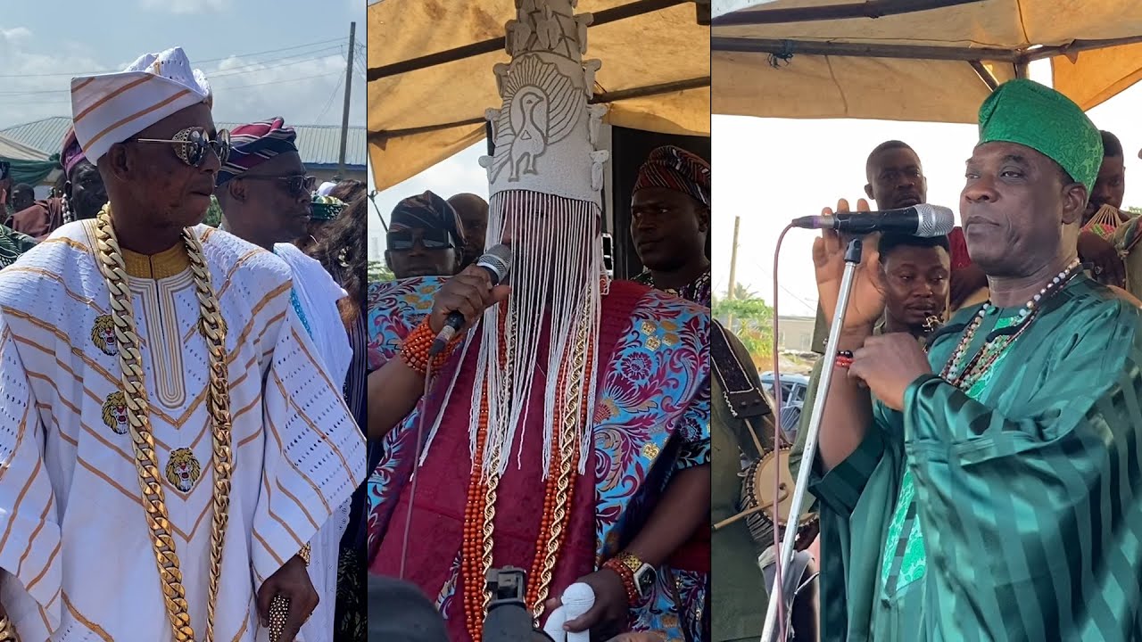 K1 DE ULTIMATE, & OBA ONIBA OF EKUN STORM THE CORONATION OF THE NEW ...
