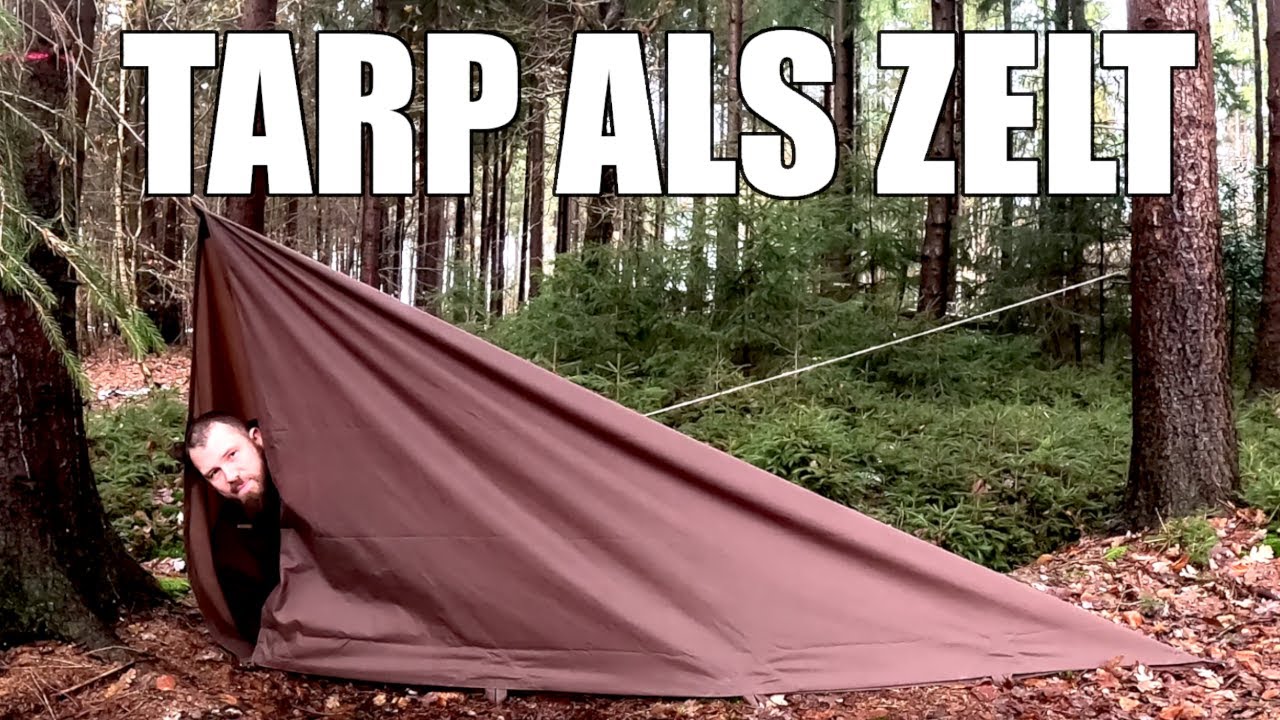 Beste Tarp Tent Aufbauvariante - Tarp als Zelt #BushcraftBasiswissen # ...