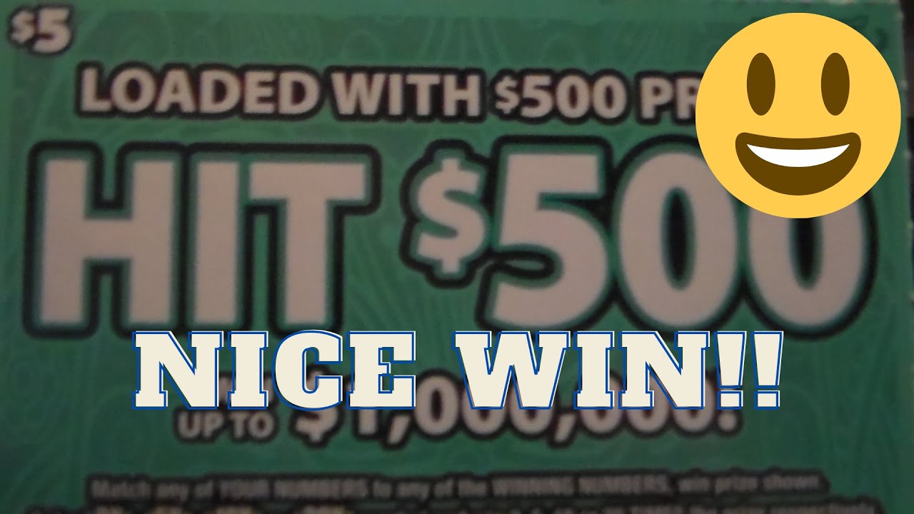 NICE WIN!!! Hit $500 (New Ticket) $5 Scratch Off Ticket - YouTube