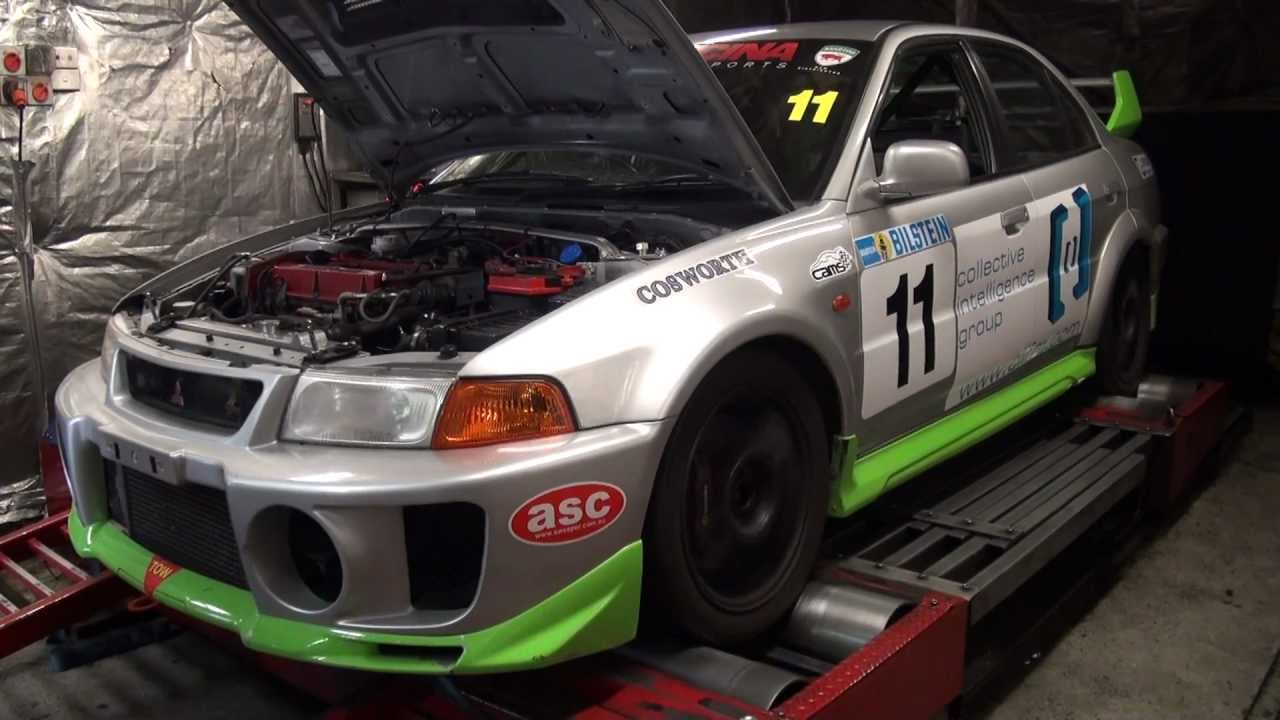 Track EVO 5RS, standard turbo, standard cams 230kw - YouTube